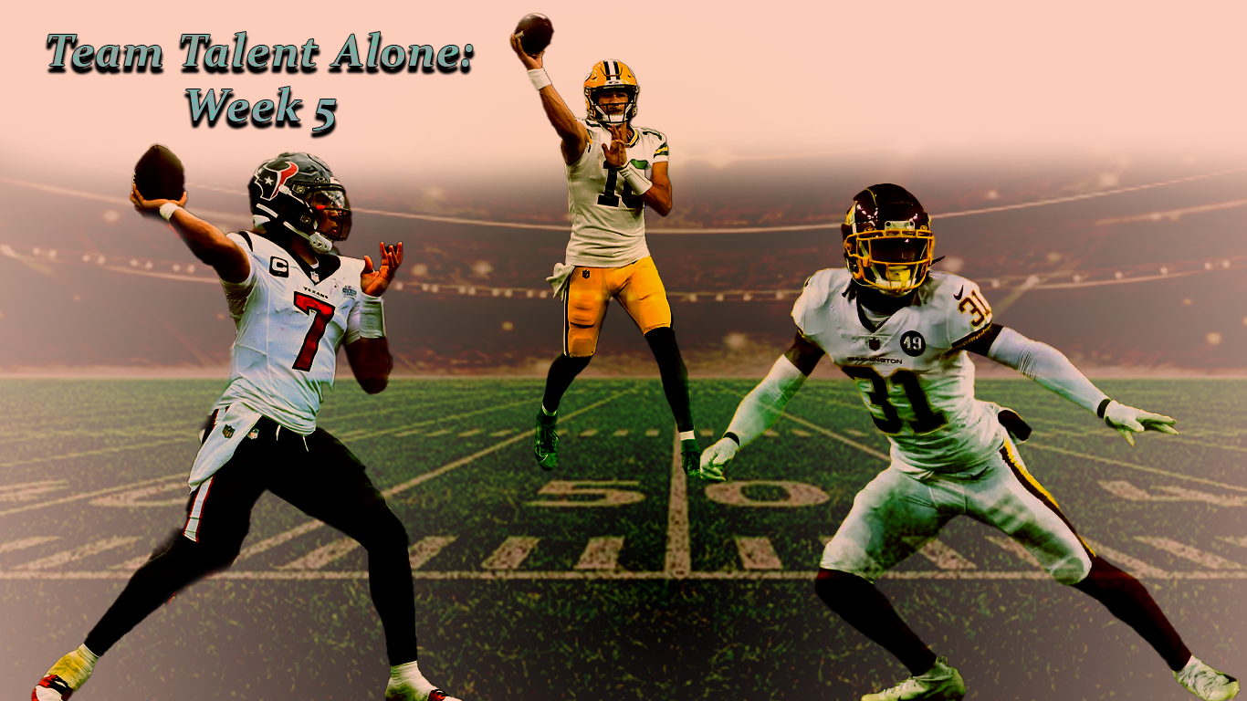 Team Talent Alone: Week 5 - Best QB Bets and Kam Curl is Fine - Talent ...